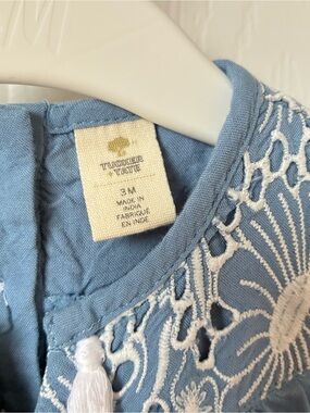 Tucker | Dresses | Tucker And Tate Blue Girls Embroidered Tassel Dress ...
